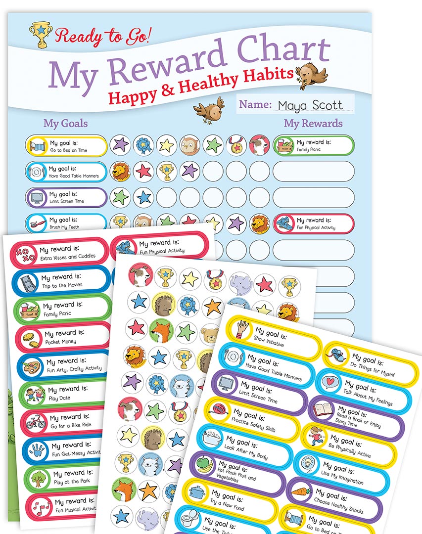 Happy & Healthy Habits - Reward Chart Kit – KC's Hidden Treasures