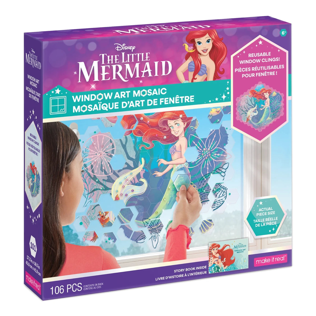 Disney The Little Mermaid Window Art Mosaic 106 Pieces – KC's Hidden ...