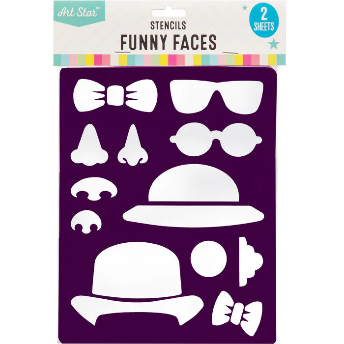 Funny Faces Stencils (2 Pack) – KC's Hidden Treasures