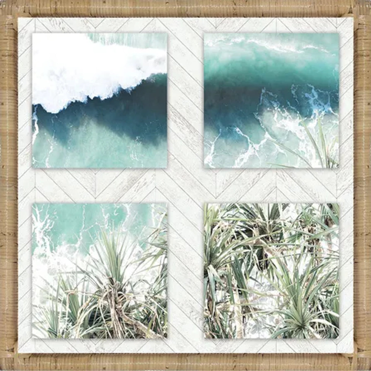 Kelly Lane 55cm x 55cm Pandanus Serenity Collage Canvas – KC's Hidden ...