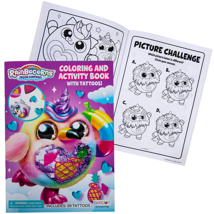 Rainbocorns Colouring and Activity Book with Tattoos! – KC's Hidden ...