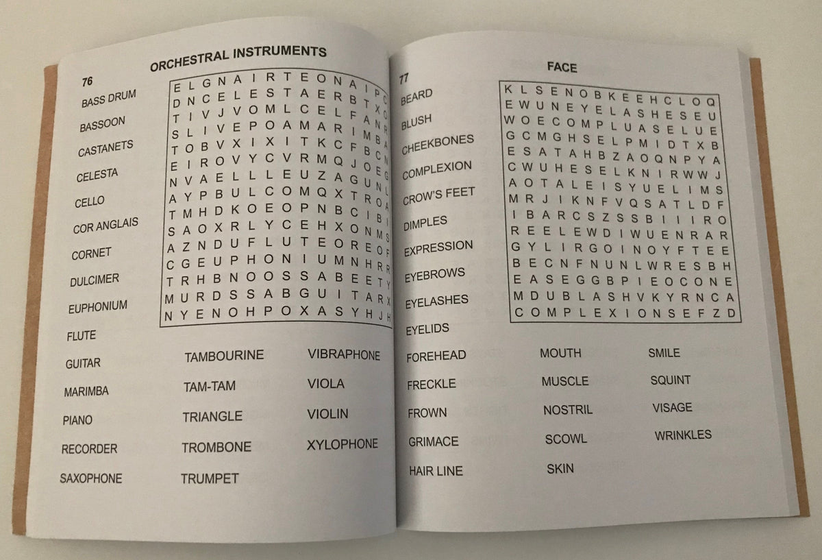 Large Print A4 Wordsearch Book – KC's Hidden Treasures