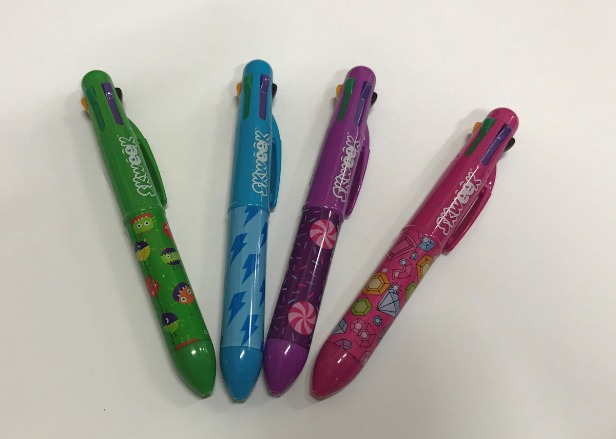 Skweek - 6 Multi Coloured Ballpoint Pen – KC's Hidden Treasures