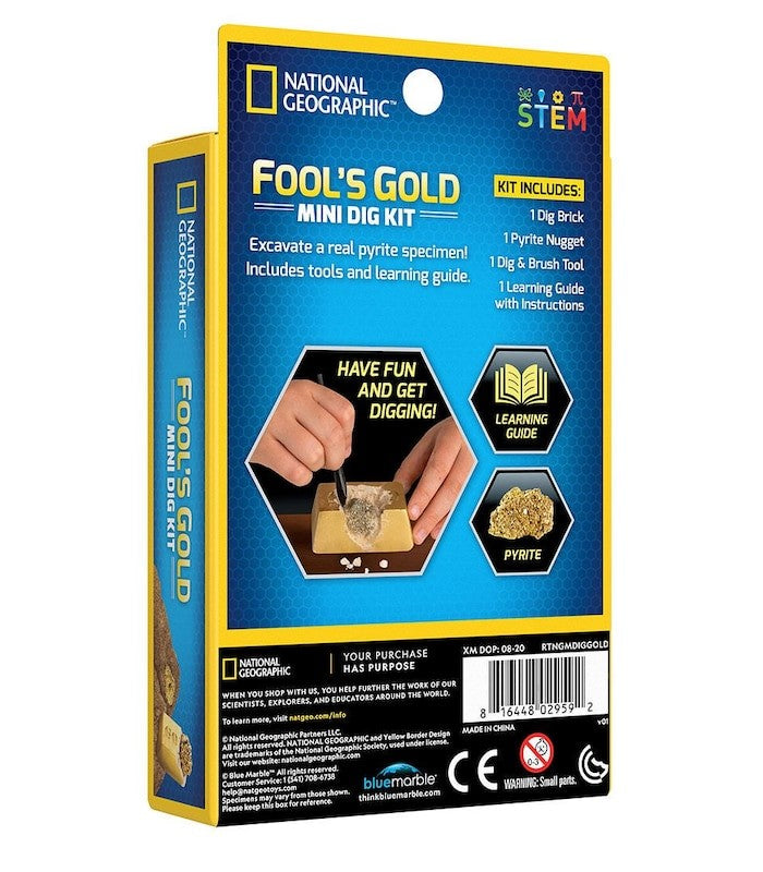 National Geographic Fool's Gold Mini Dig Kit – KC's Hidden Treasures